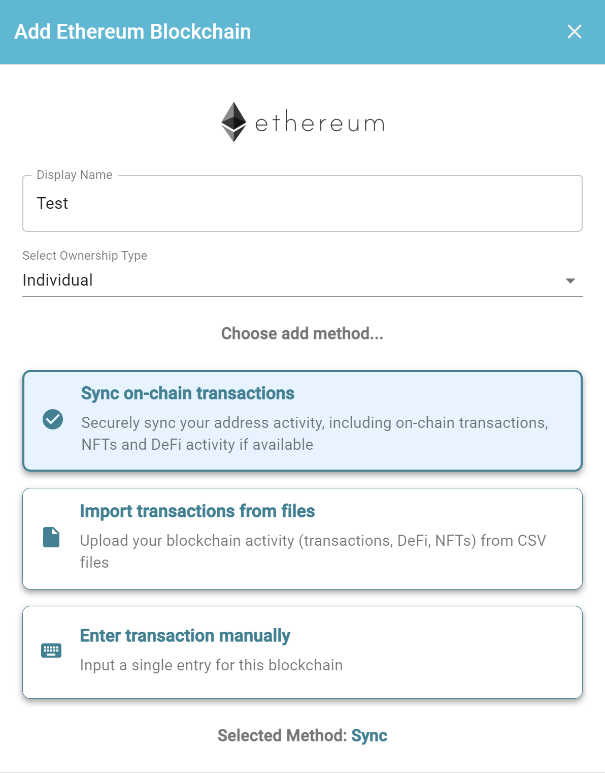 Adding NFT Transactions – Ledgible